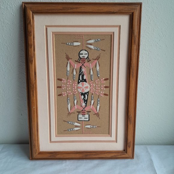 Wall Decor | 22navajo Sand Art 2 Way Father Sky Healing Framed Wall Art ...